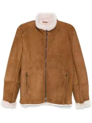 ERALDO Sinner Shearling-trimmed Suede Jacket