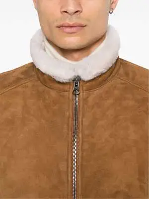 ERALDO Sinner Shearling-trimmed Suede Jacket