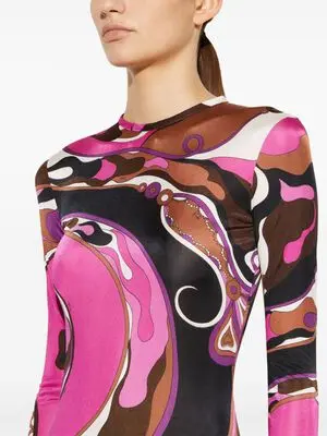 Emilio Pucci Orchidee And Iride-print Maxi Dress