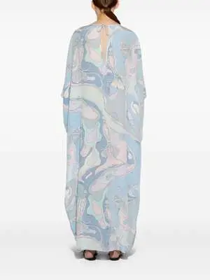 Emilio Pucci Orchidee-print Silk Kaftan