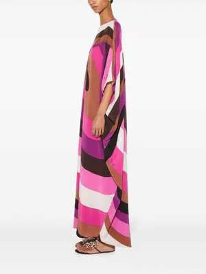 Emilio Pucci Iride-print Silk Kaftan
