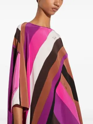 Emilio Pucci Iride-print Silk Kaftan