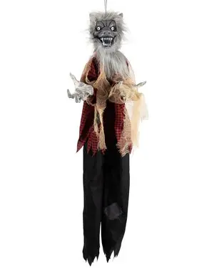 NORTHLIGHT Northlight Animated Hanging Werewolf Halloween Decoration - Black