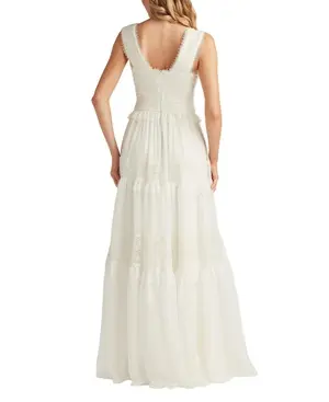 Tadashi Shoji Shiva Embroidered Tulle Gown