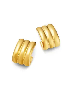 Roberto Coin 18k Yellow Oro Classic Hoop Earrings - Gold