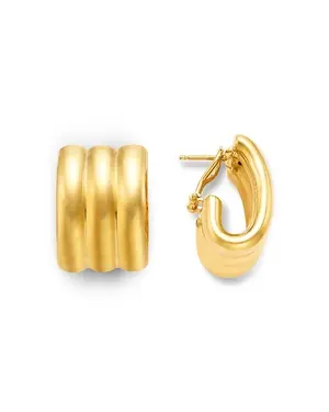 Roberto Coin 18k Yellow Oro Classic Hoop Earrings - Gold