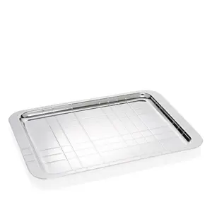 Christofle Graphik Silverplated Tray Medium, 8 X 12