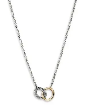 John Hardy Jh Essentials Linked Ring Pendant Necklace - Silver/gold