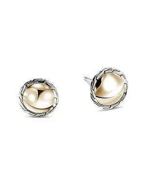 John Hardy Jh Essentials Stud Earrings - Gold/silver