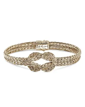 John Hardy 14k Yellow & Sterling Love Knot Bracelet - Gold