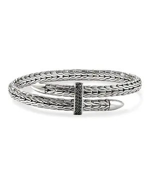 John Hardy Sterling Silver Spear Flex Bracelet - Black/silver