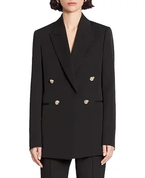 LANVIN Double-breasted Jacket - Black