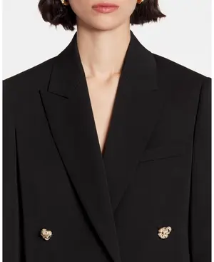 LANVIN Double-breasted Jacket - Black
