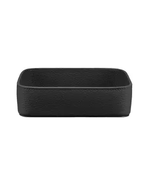MAISON DE SABRE Leather Catchall Tray - Rouge Noir