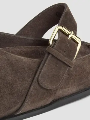 A.emery Louis Suede Clogs - Mulch