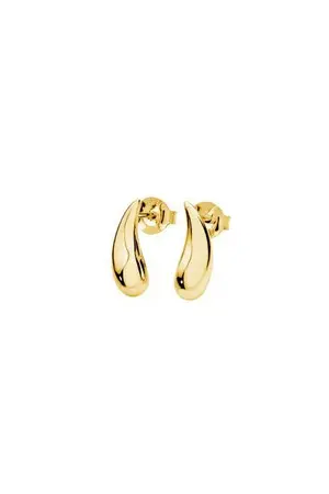 LUCY QUARTERMAINE Droplet Stud Earrings - Gold Vermeil