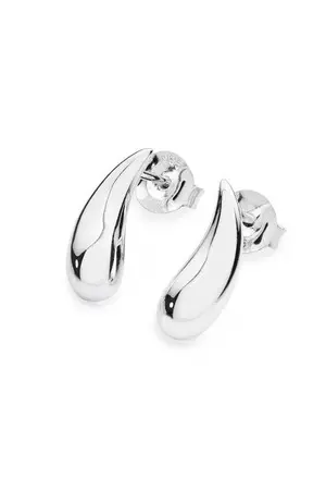 LUCY QUARTERMAINE Droplet Stud Earrings - Sterling Silver