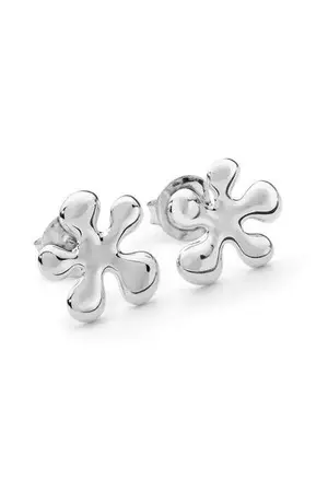 LUCY QUARTERMAINE Large Splash Stud Earrings - Sterling Silver