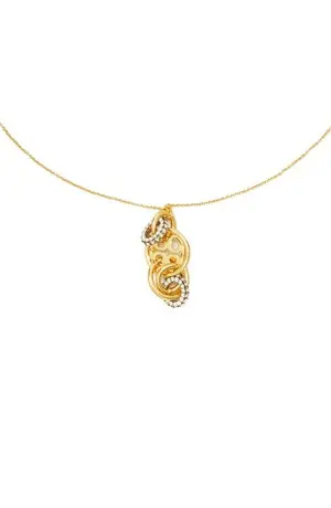 Tory Burch Miller Interlocking Pendant Necklace