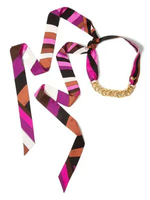 Emilio Pucci Iride-print Necklace - Gold