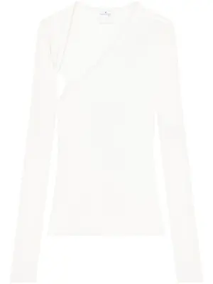 COURREGES Slash Asymmetric Top - White