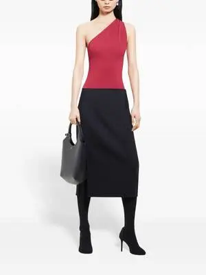 COURREGES Slash Asymmetrical Top - Red