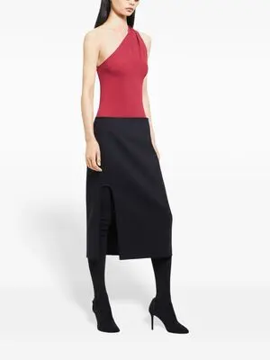 COURREGES Slash Asymmetrical Top - Red