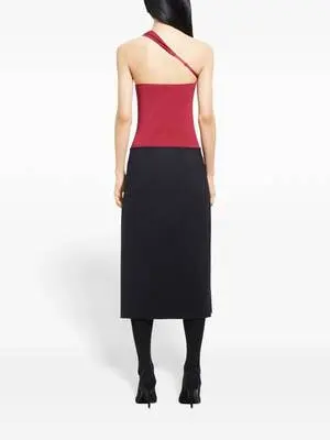COURREGES Slash Asymmetrical Top - Red