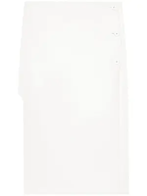 COURREGES Oblique Heritage Midi Skirt - White