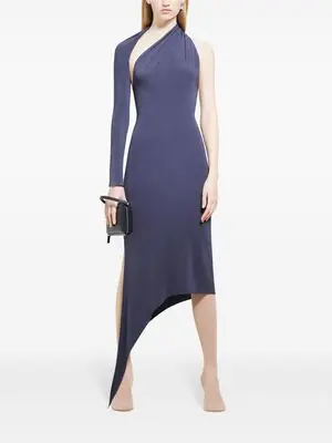 COURREGES Slash Crepe Maxi Dress