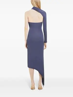 COURREGES Slash Crepe Maxi Dress