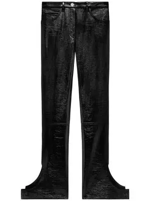 COURREGES Reversed Vinyl Trousers