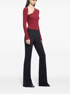 COURREGES Slash Ribbed Knit Top