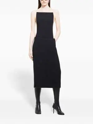 COURREGES Illusion Draped Midi Skirt