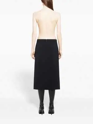 COURREGES Illusion Draped Midi Skirt