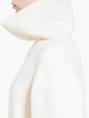 COURREGES Oversized Mock-neck Sweater - Neutrals