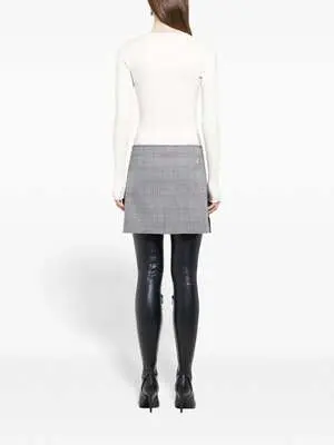 COURREGES Slash Ribbed-knit Top