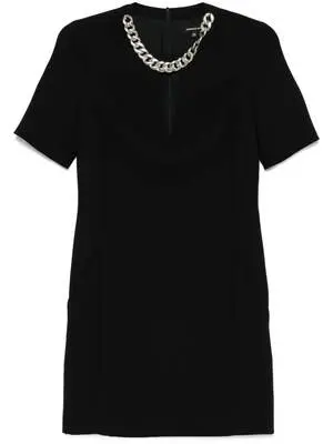 Barbara Bui Jewel Crepe Mini Dress