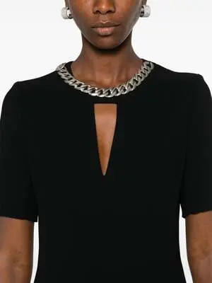 Barbara Bui Jewel Crepe Mini Dress
