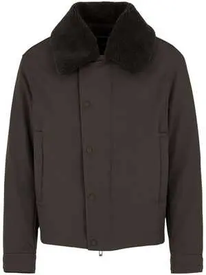 Emporio Armani Shearling-collar Padded Jacket