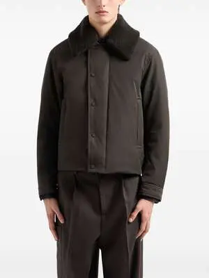 Emporio Armani Shearling-collar Padded Jacket
