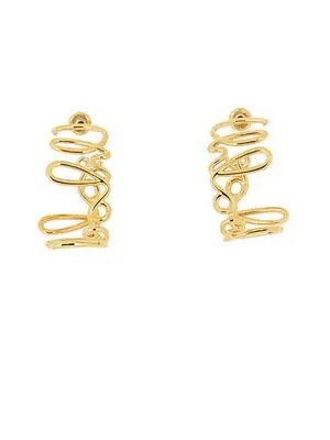 Chloé Logo Earrings - Gold