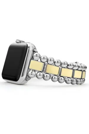 Lagos Smart Caviar 18k And Stainless Steel Watch Bracelet - Gold
