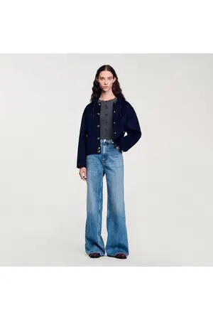 Sandro Double-faced Wool Coat
