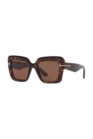 TOM FORD Square Frame Sunglasses - Brown