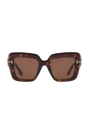 TOM FORD Square Frame Sunglasses - Brown
