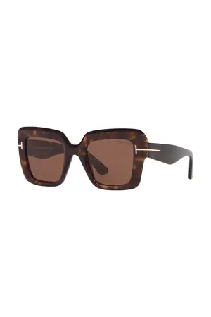 TOM FORD Square Frame Sunglasses Natural