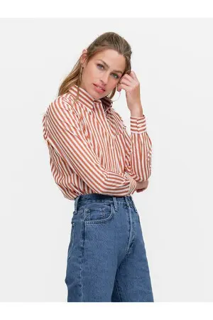 SARAH ALEXANDRA Weekend Striped Shirt