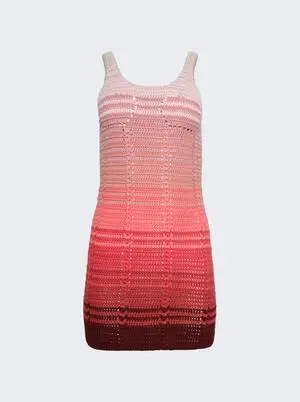 Amiri Sunset Ombre Crochet Dress