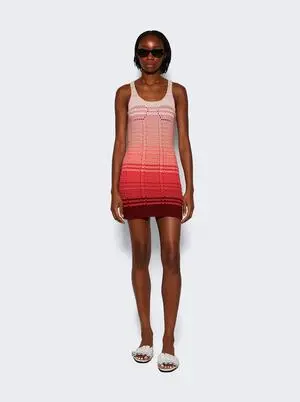 Amiri Sunset Ombre Crochet Dress